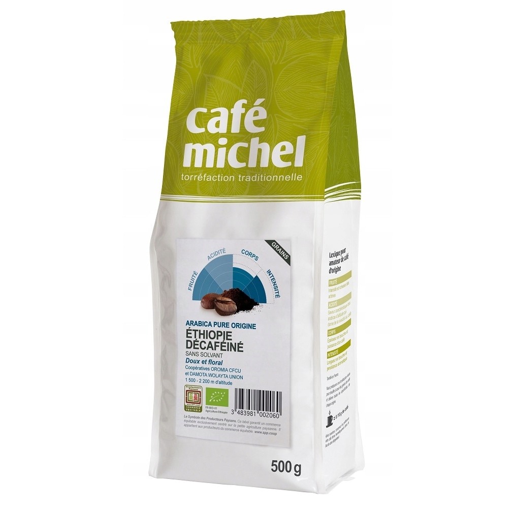 АРАБСКО КАФЕ НА ЗЪРНА, CAF MICHEL, БЕЗ КОФЕИН, 100% БИО, 500 g - eMAG.bg