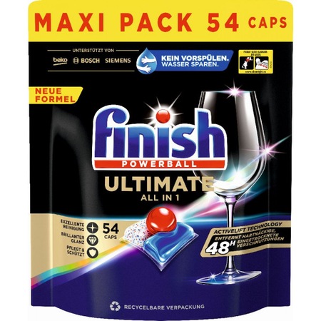Finish Ultimate Lemon капсули за съдомиялна машина 54 бр - eMAG.bg