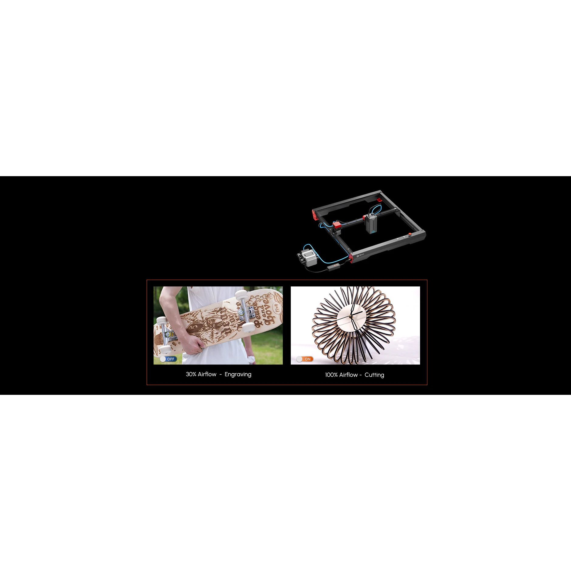 Cnc машина за гравиране и рязане с четворен лазер Algolaser Alpha мощност 144w лазер 22w