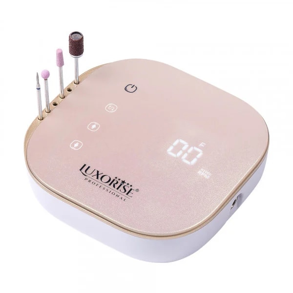 Професионална безчеткова пила за нокти NailRevolution PRO - LUXORISE 35 000 RPM, розова - eMAG.bg