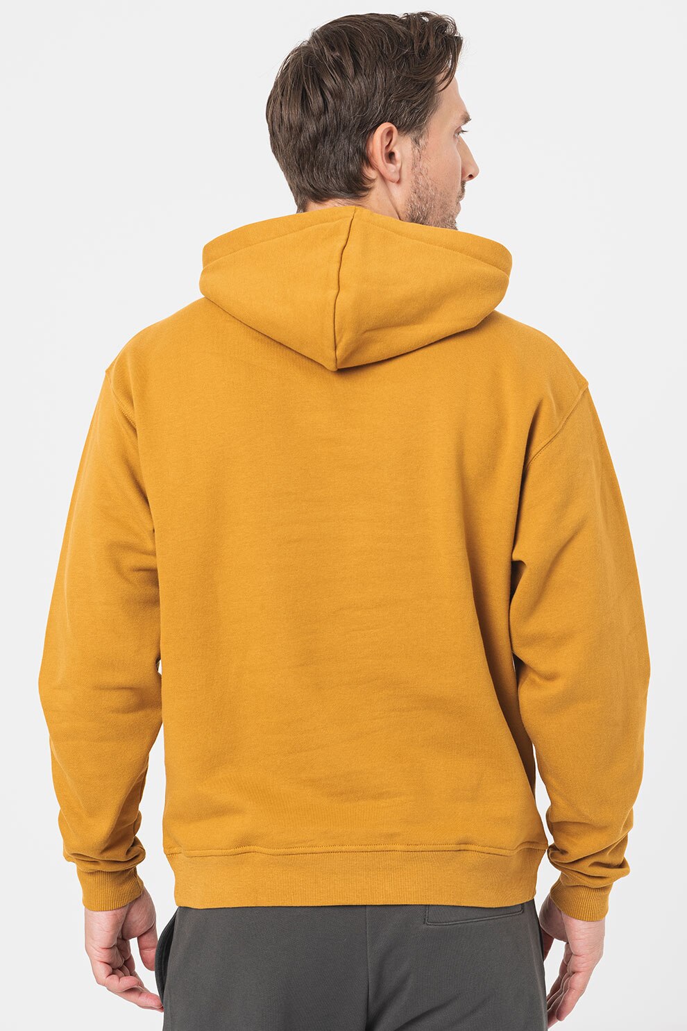 HUGO, Hanorac cu detaliu logo, Caramel, L - eMAG.ro