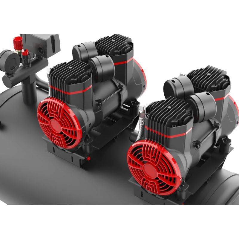 Compresor de aer fara ulei, 2x1.5KW, 100l, KD1392 - eMAG.ro