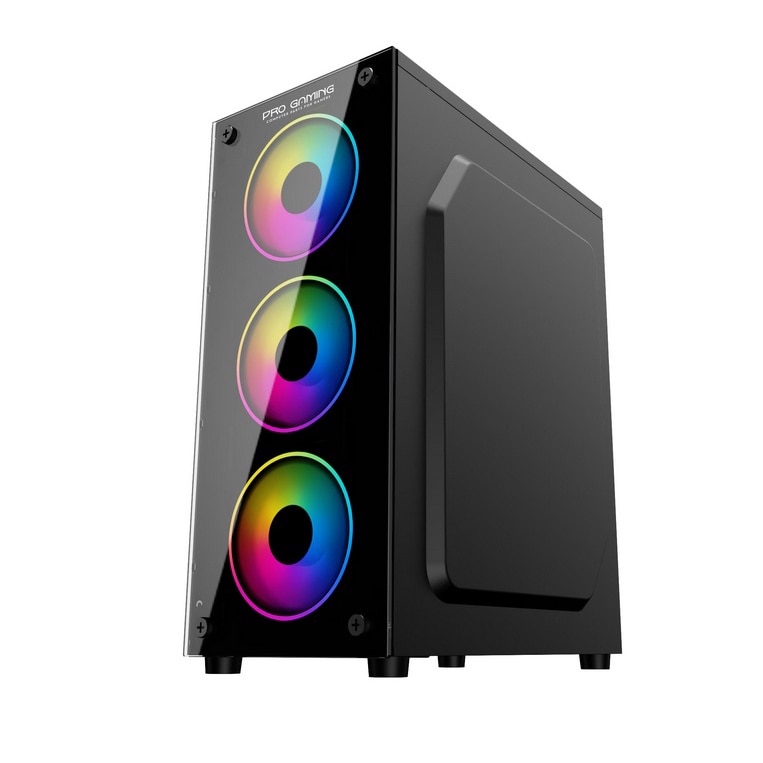 Carcasa PRO GAMING ELEMENT Mid Tower ARGB Negru - eMAG.ro