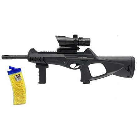 Pusca de jucarie cu bile, Toy, 6 mm, plastic, 63cm, Negru - eMAG.ro