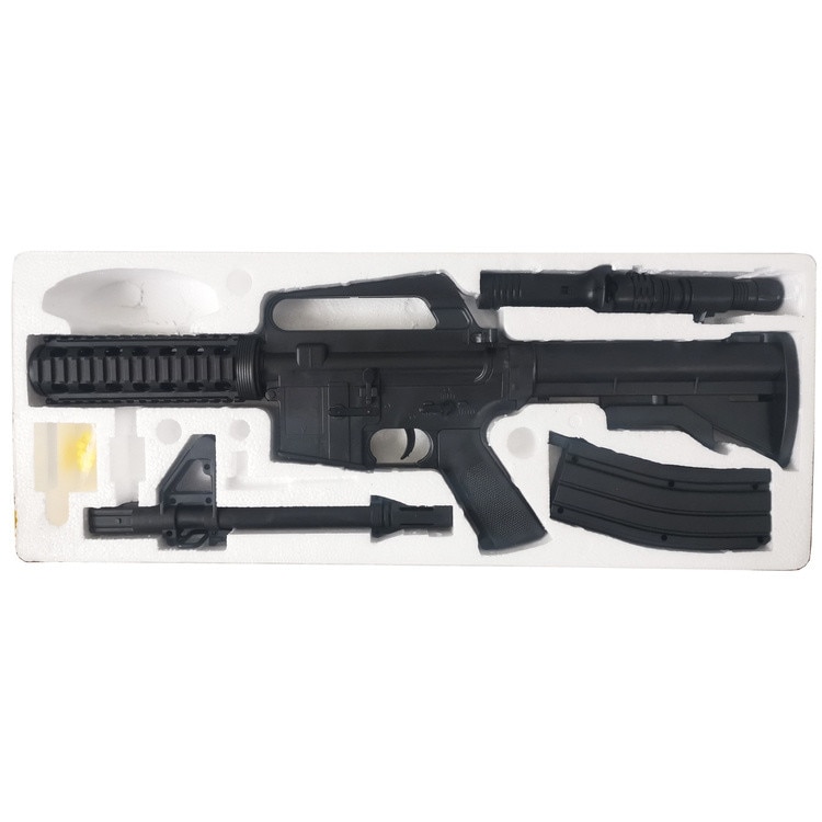 Pusca de jucarie cu bile M4, Toy, 6 mm, plastic, 85cm, Negru - eMAG.ro