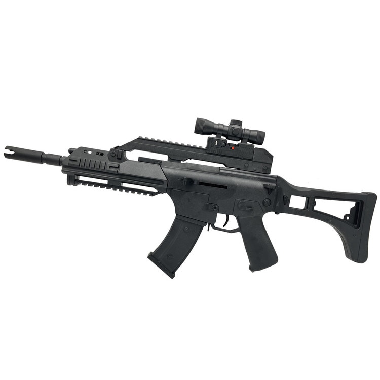 Pusca de jucarie cu bile, vizor cu laser, 6 mm, plastic, 62 cm - eMAG.ro