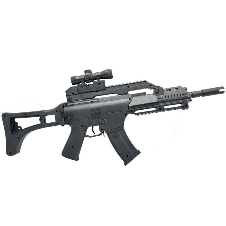 Pusca de jucarie cu bile, vizor cu laser, 6 mm, plastic, 62 cm - eMAG.ro