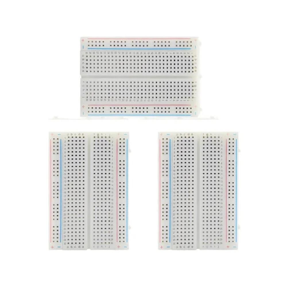 Set 3 Breadboard, Keyestudio, 400 Puncte, Suport Circuit, Alb - eMAG.ro