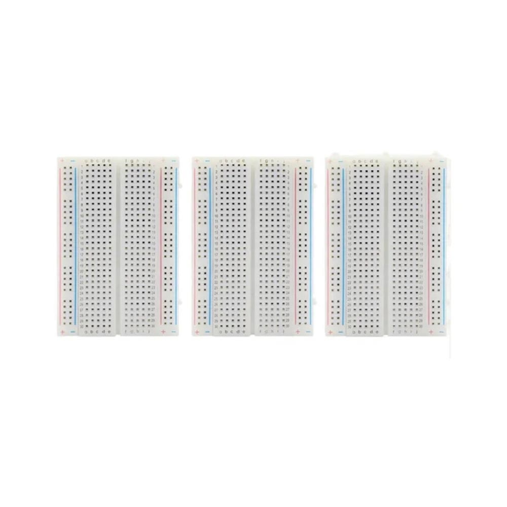 Set 3 Breadboard, Keyestudio, 400 Puncte, Suport Circuit, Alb - eMAG.ro