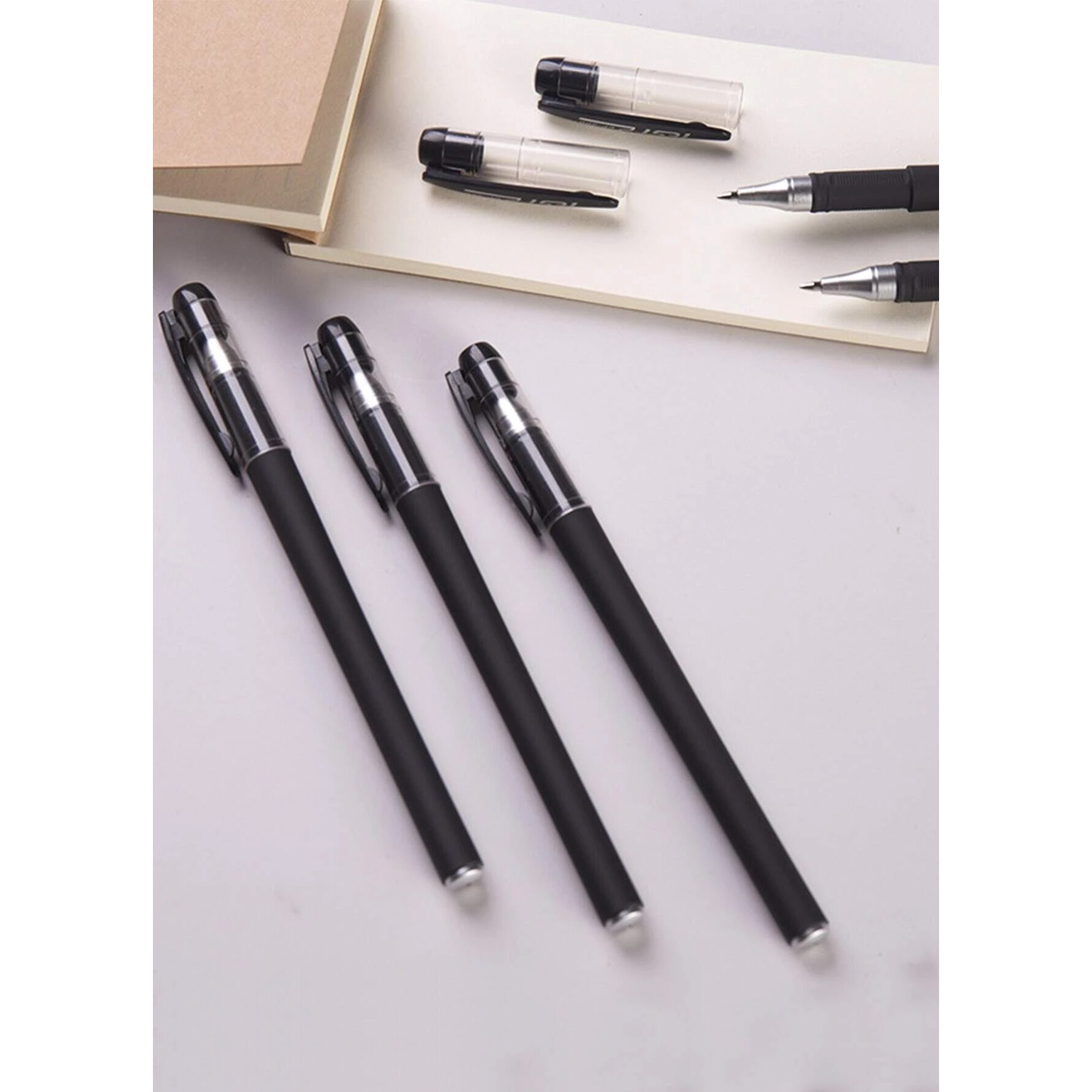 Set 12 Pixuri cu Gel, Negru - eMAG.ro