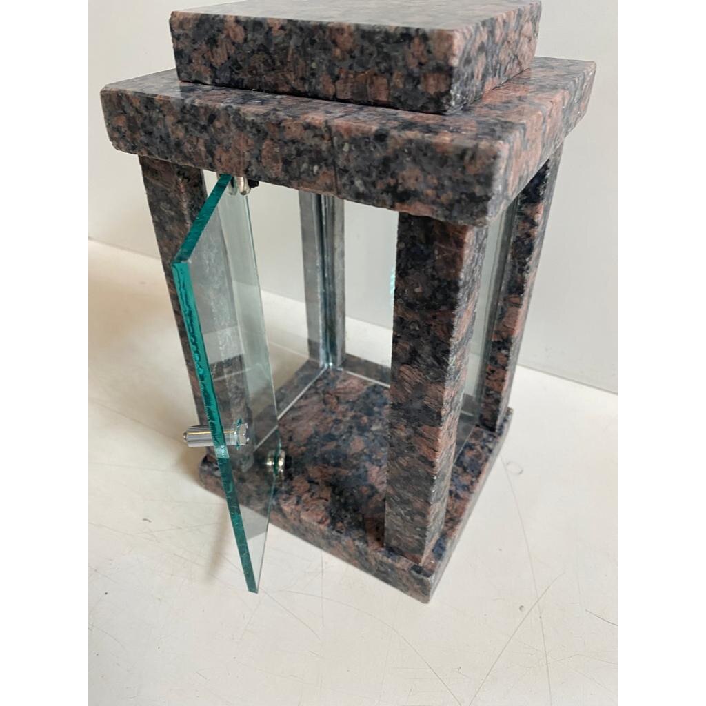 Felinar Granit Tan Brown, 13x14x23 cm - eMAG.ro