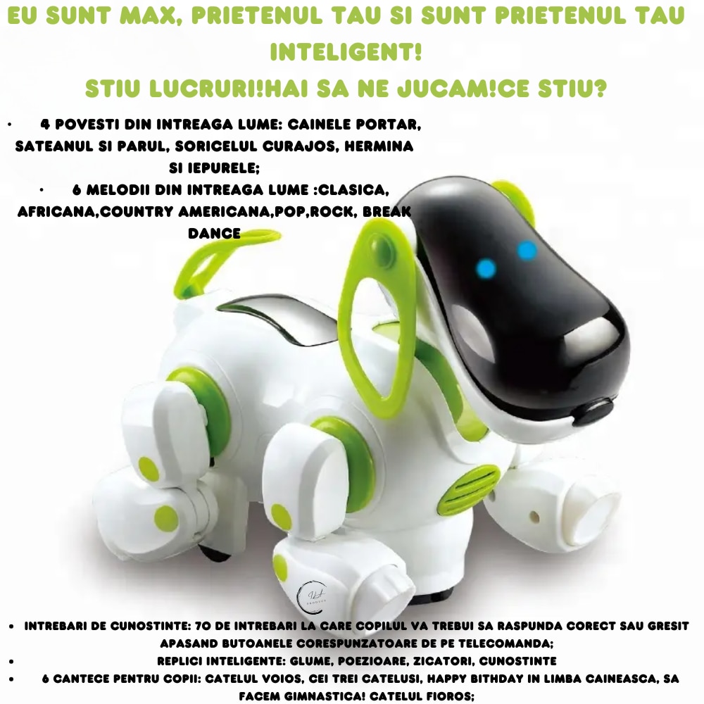 Catel robot interactiv pentru copii Robodog, In limba romana, Ila ...