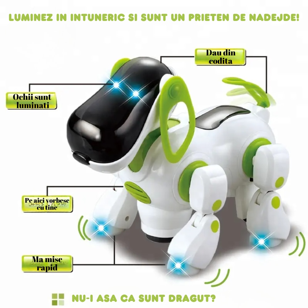 Catel robot interactiv pentru copii Robodog, In limba romana, Ila ...