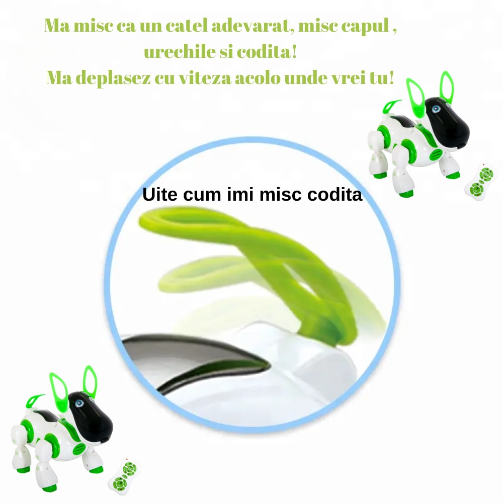 Catel robot interactiv pentru copii Robodog, In limba romana, Ila ...
