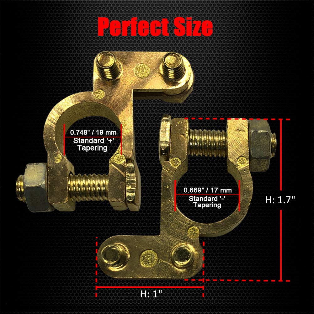Set Borne baterie auto, 2 buc - eMAG.ro