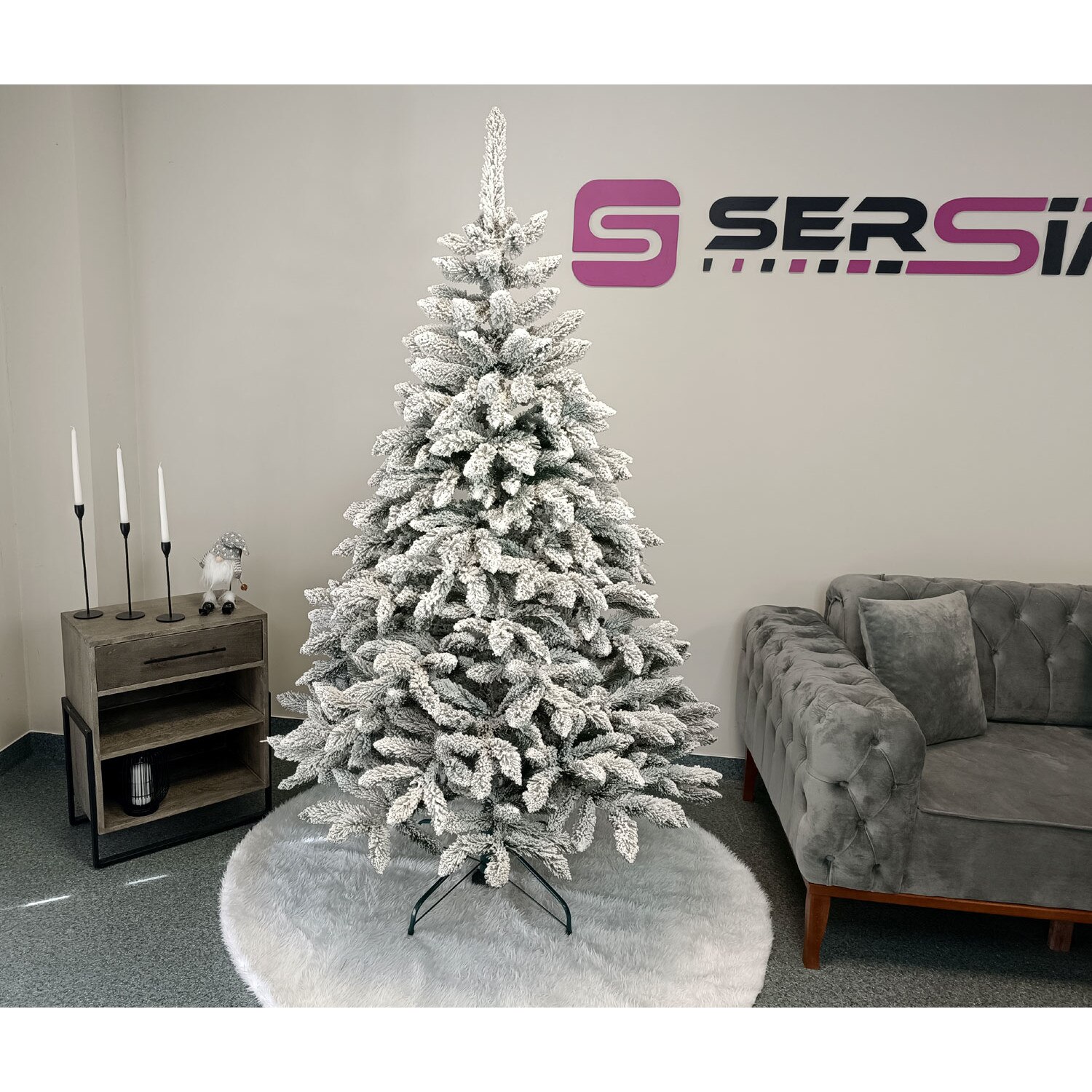 Brad artificial Christmas Deluxe Sersimo, Victoria nins, 2D, 200cm - eMAG.ro