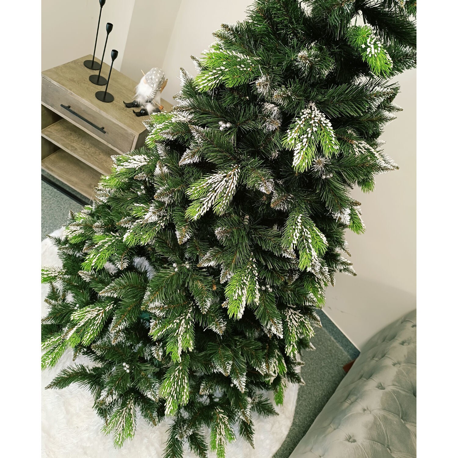 Brad artificial Christmas Deluxe Sersimo, Diamant, 2D+3D, 200cm - eMAG.ro