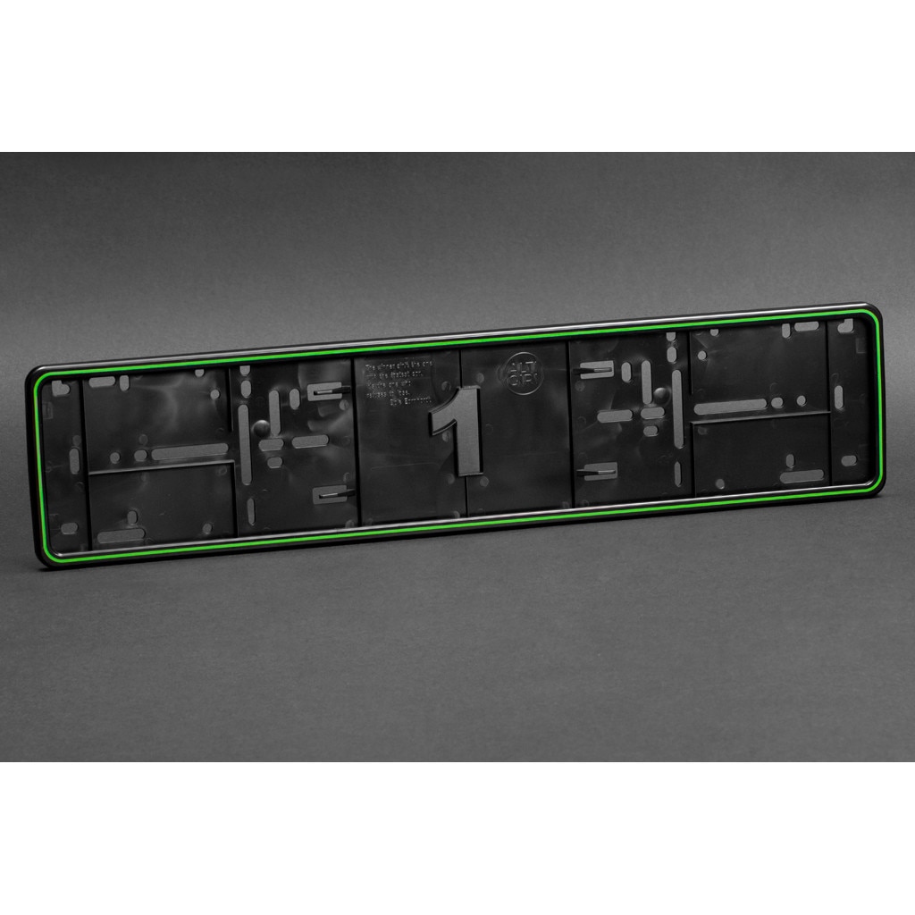 Suport numar auto MONO Lime Green - eMAG.ro