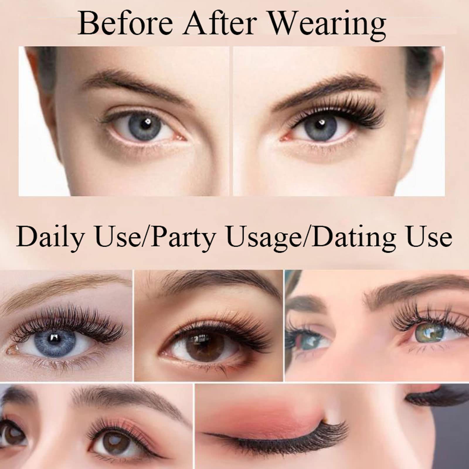 Set 2 perechi de gene false magnetice, LXNZUHN, Cu ondulator de gene ...