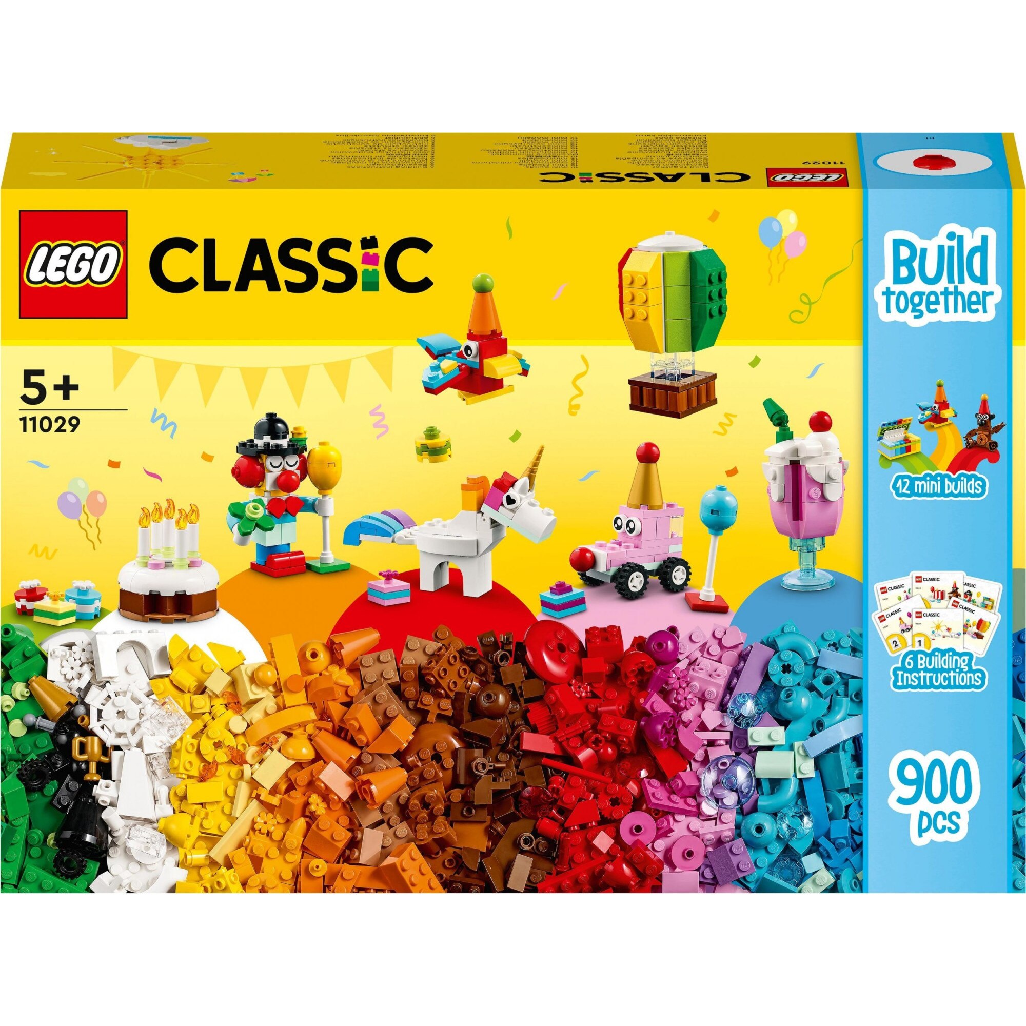 Set 900 blocuri de constructie, LEGO, 5 ani, Multicolor - eMAG.ro