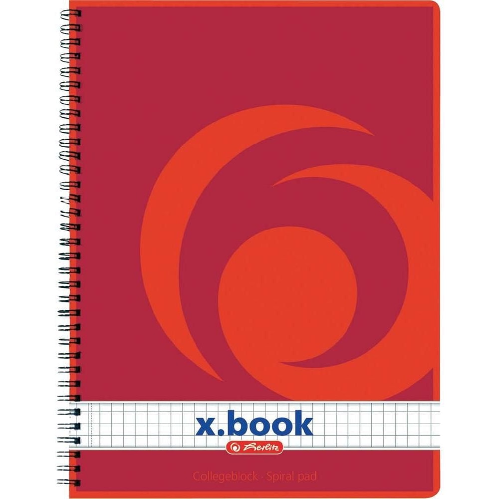 Caiet, Herlitz, A5, 80 coli, Rosu - eMAG.ro