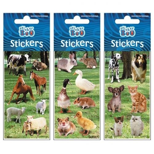 Set autocolante, Sticker Boo, Animale, Multicolor - eMAG.ro