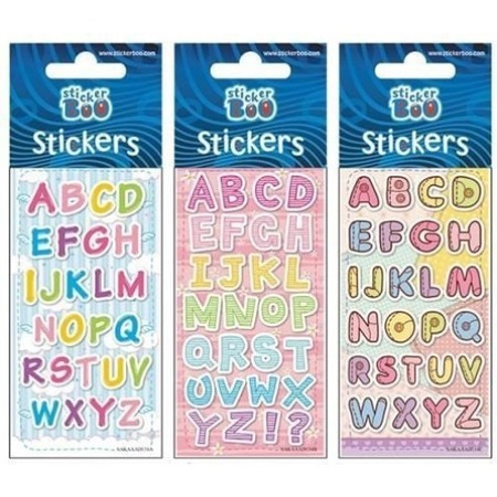 Autocolante litere, Sticker Boo, Multicolor - eMAG.ro