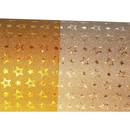 Hartie lucru manual, Cormoran, Stele cu sclipici, Carton, A2, 420 x 594 ...