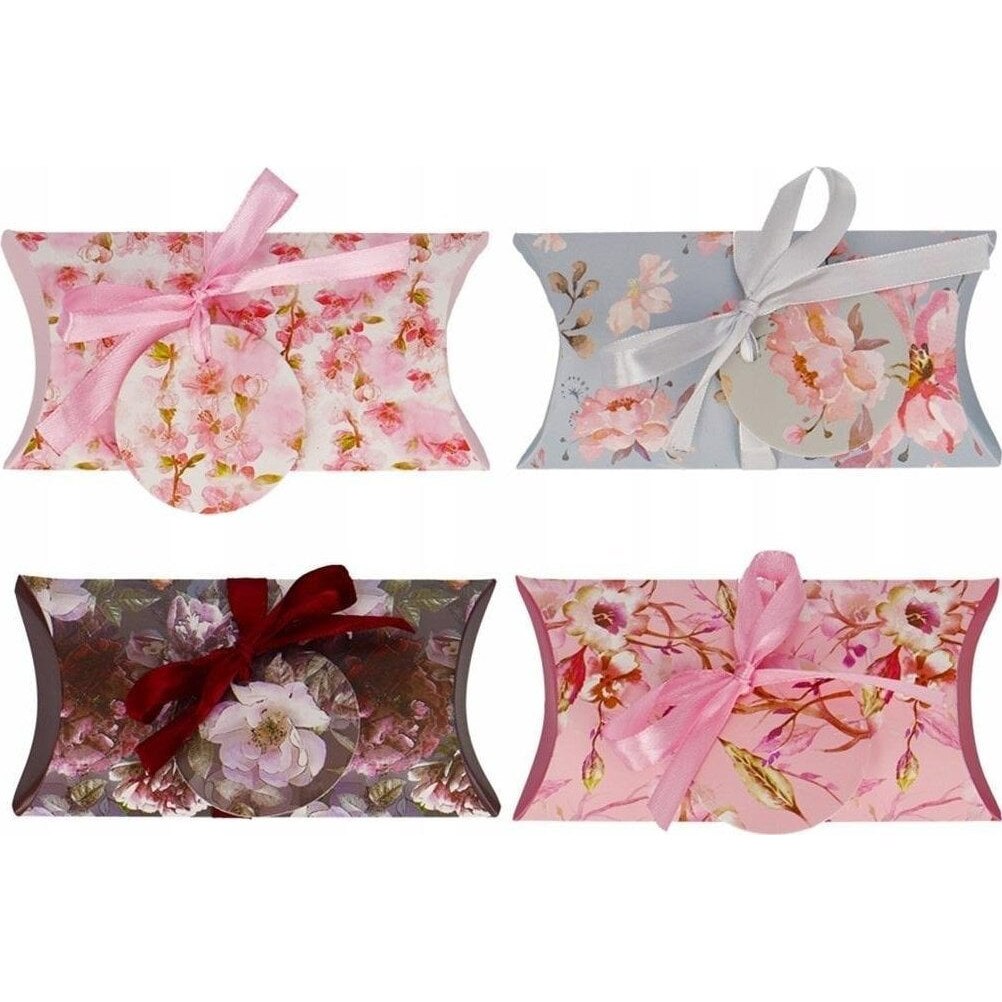 Set 8 cutii cadouri, Incood, Imprimeu floral, 4 modele, 15x7 cm ...