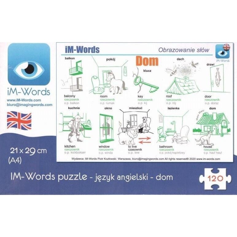 Puzzle iM-Words Invatare cuvinte in engleza, Multicolor - eMAG.ro