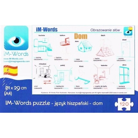 Puzzle iM-Words Invatare cuvinte in spaniola, Multicolor - eMAG.ro