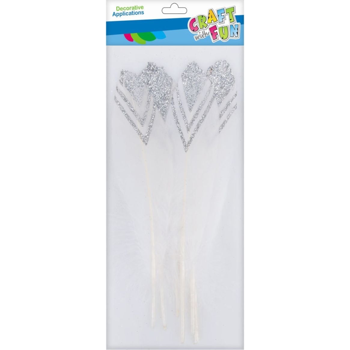 Set de artizanat, Craft with Fun, Alb/Argintiu - eMAG.ro