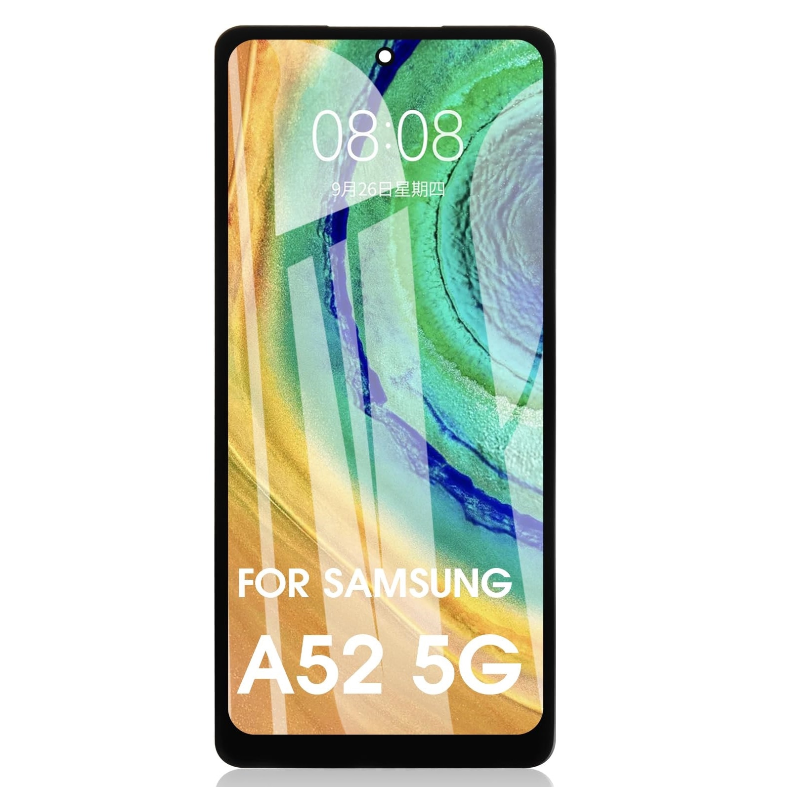 LCD дисплей за Samsung Galaxy A52 5G, OLED SS, С рамка, Високо качество ...