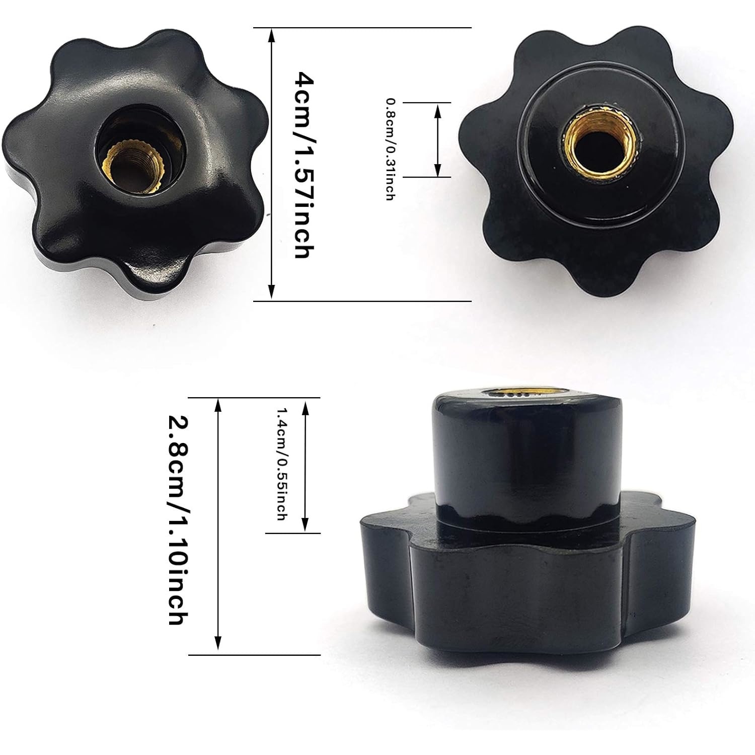 Set 10 piulite de strangere M8, Jormftte, Negru - eMAG.ro