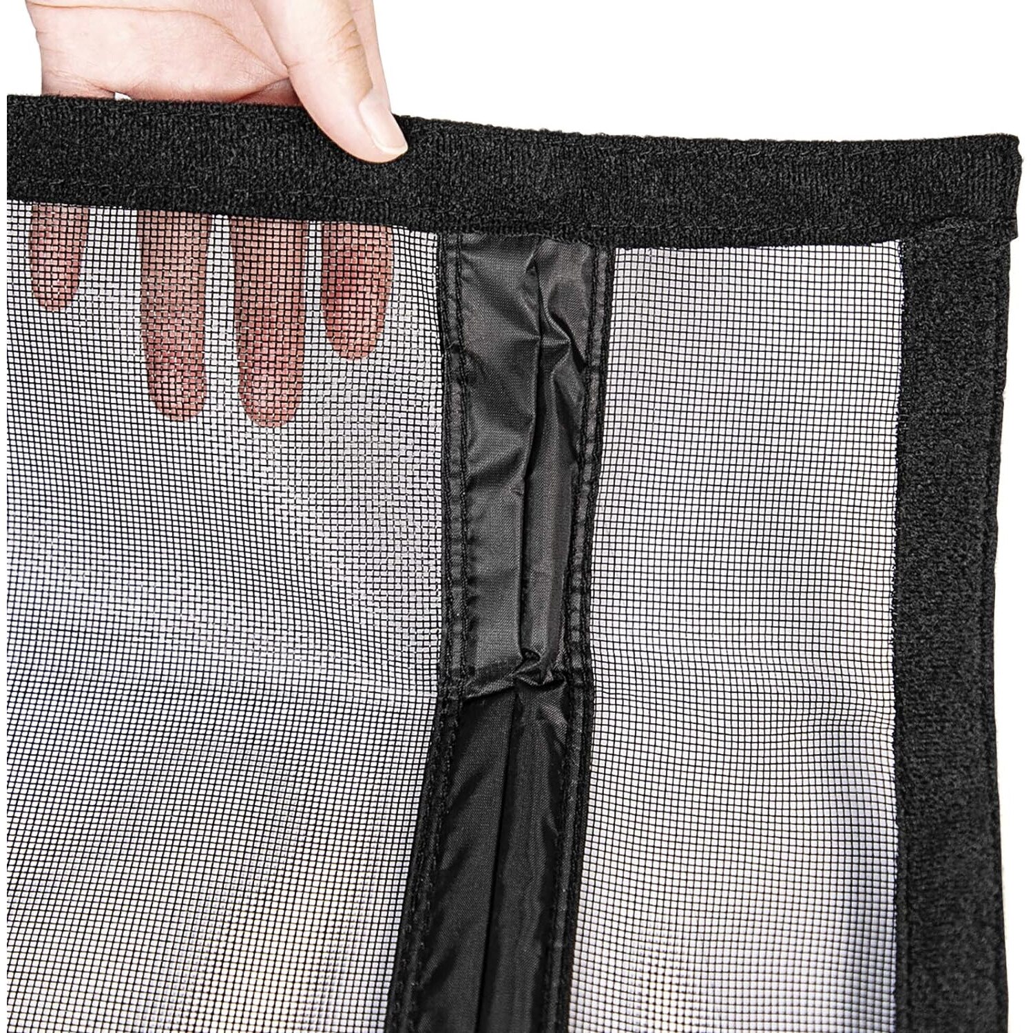 Plasa de tantari magnetica pentru usa, Jormftte, Fibra de sticla, 100 x ...