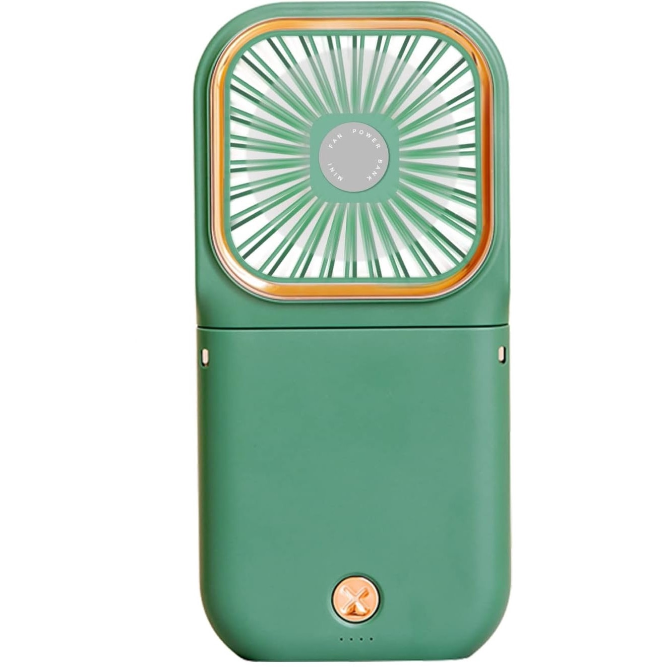 Mini ventilator portabil, Mmgoqqt, USB, 3000 mAh, Verde - eMAG.ro