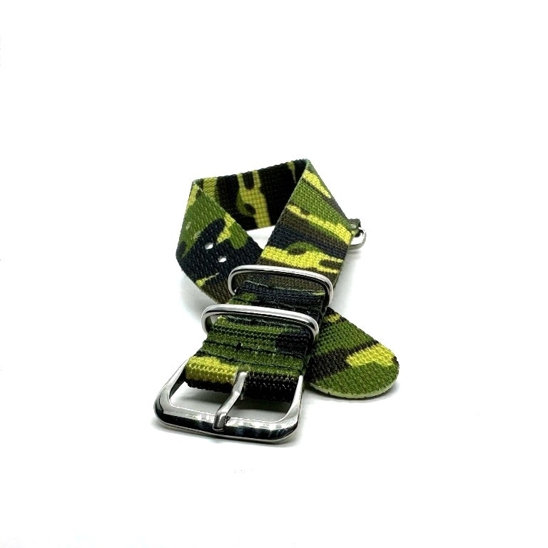Curea ceas textil sport 20mm camuflaj verde NATO - eMAG.ro