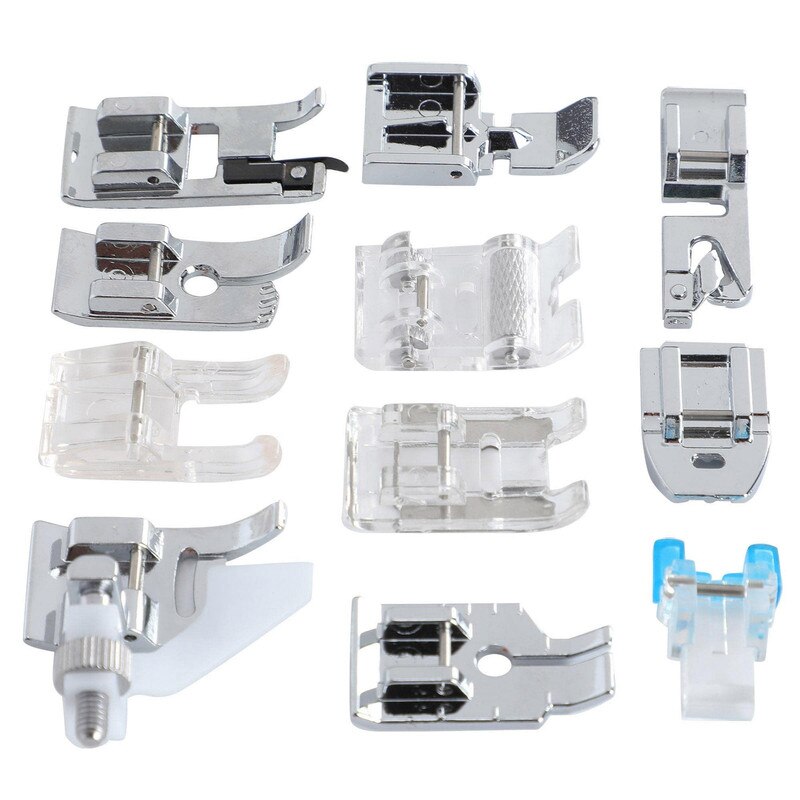 Set 11 picioruse pentru masina de cusut, Aisdelu®, Metal/ Plastic ...