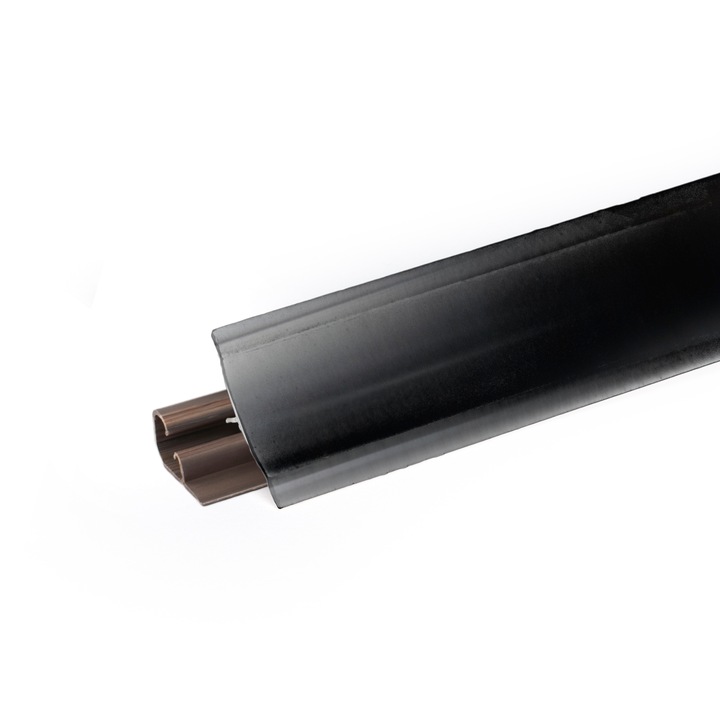 Set plinta blat de bucatarie si 15 suruburi, DQPP, PVC, 2,5 m, Negru ...