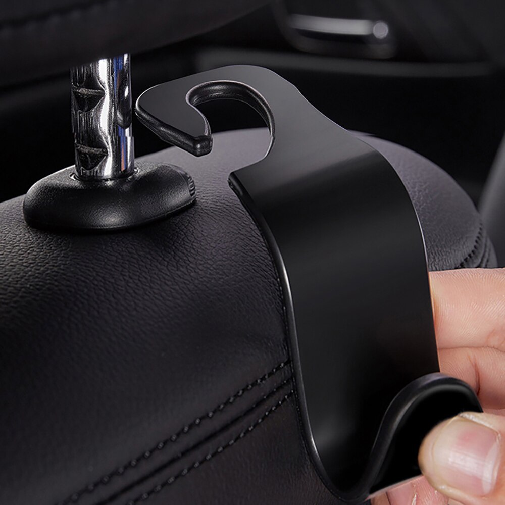 Set carlige pentru tetiera scaun auto, Ronyes®, Negru - eMAG.ro