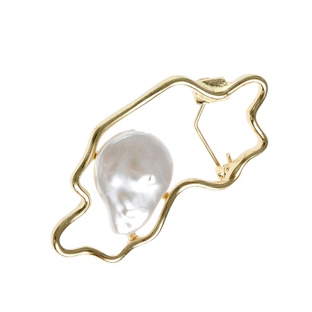 Brosa aurie cu perla acrilica alba, Meli Melo Paris - eMAG.ro