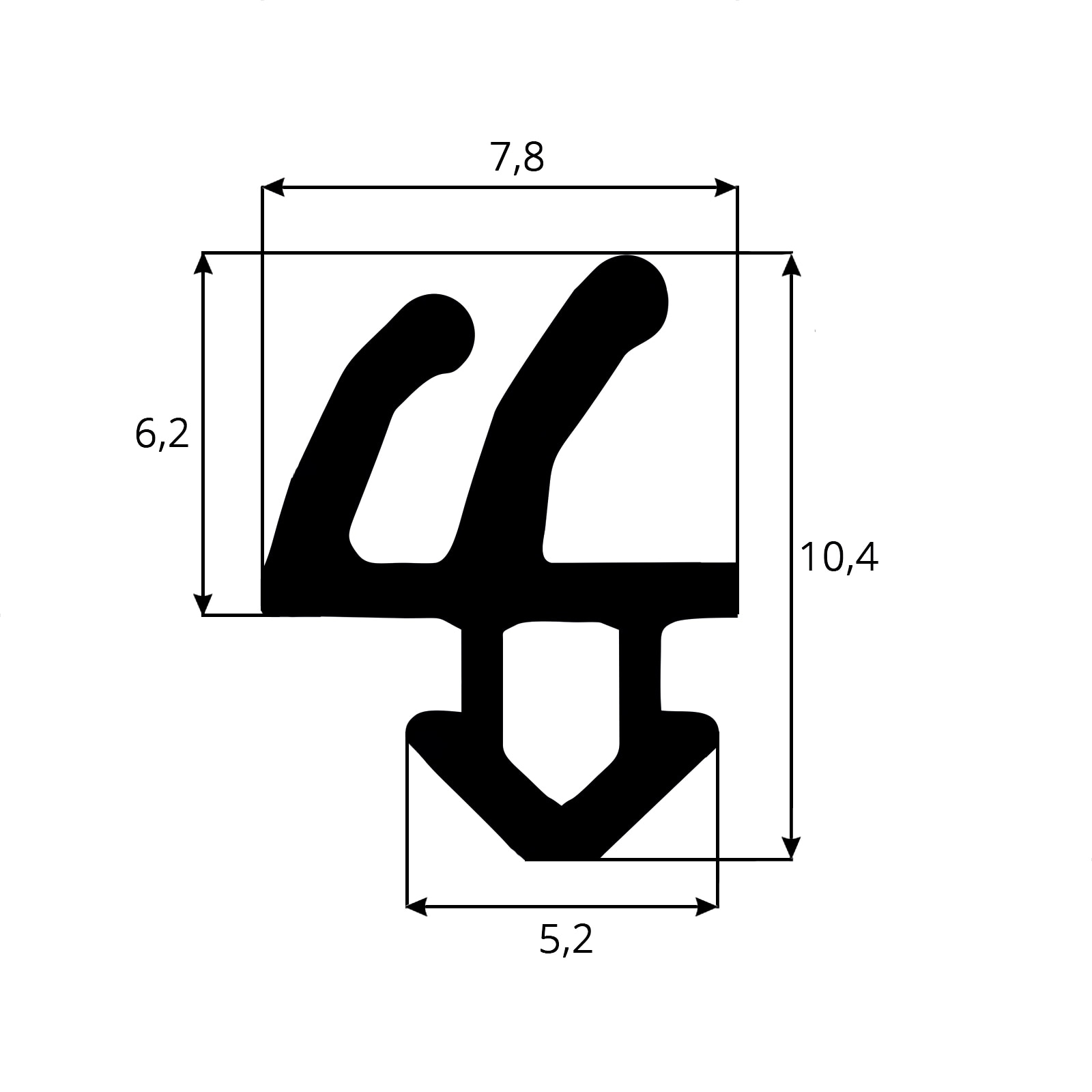 Garnitura etansare geam, DQPP, Cauciuc, REHAU S-1388, 100 m - eMAG.ro