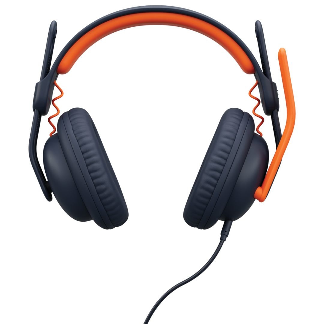 Casti cu fir, Logitech, Conectare Bluetooth, Calbu 1.2m, Albastru - eMAG.ro