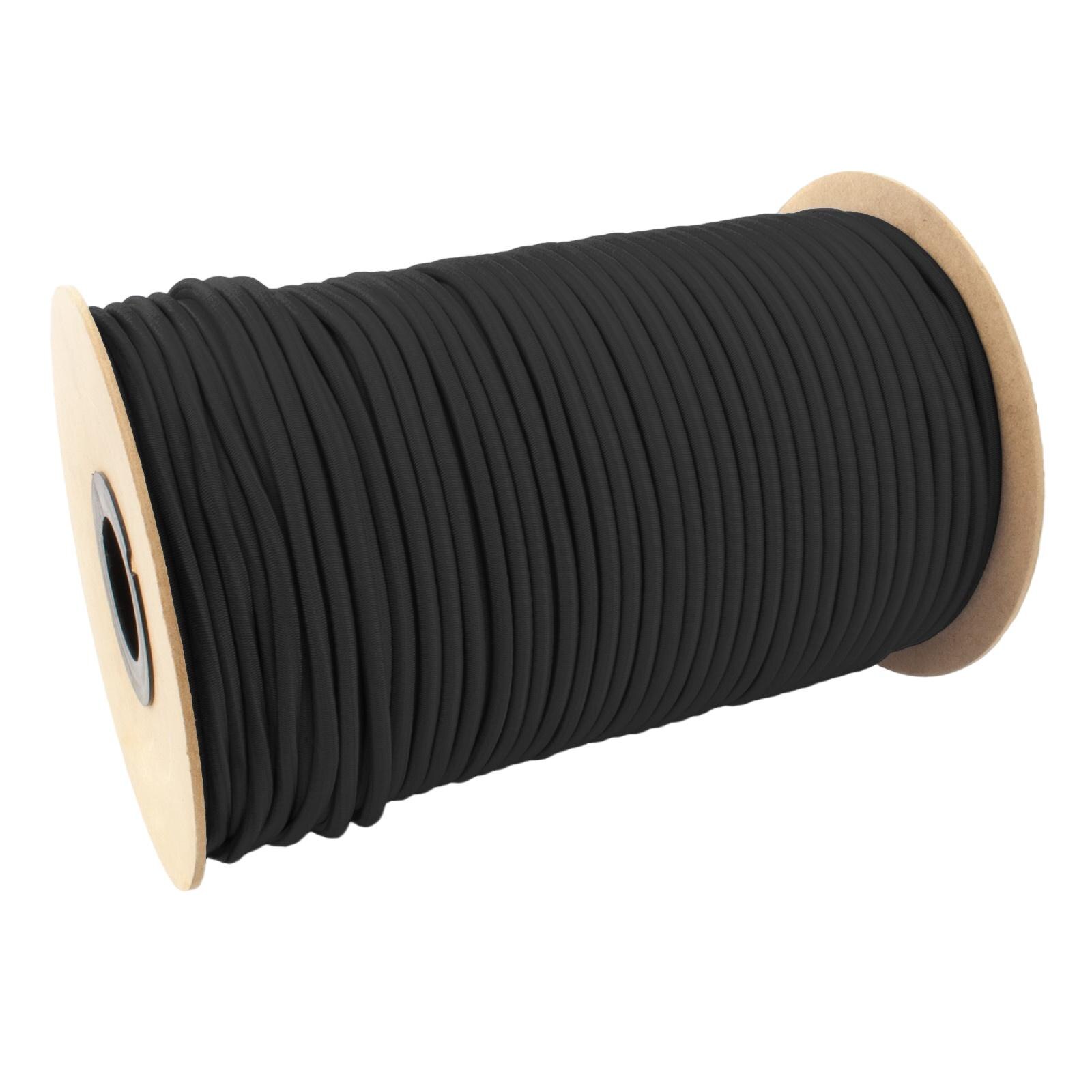 Funie elastica, Dqpp, Cauciuc/Polipropilena, 5 mm, 10 m, Negru - eMAG.ro