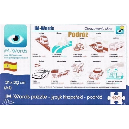 Puzzle iM-Words Invatare cuvinte in spaniola, Multicolor - eMAG.ro