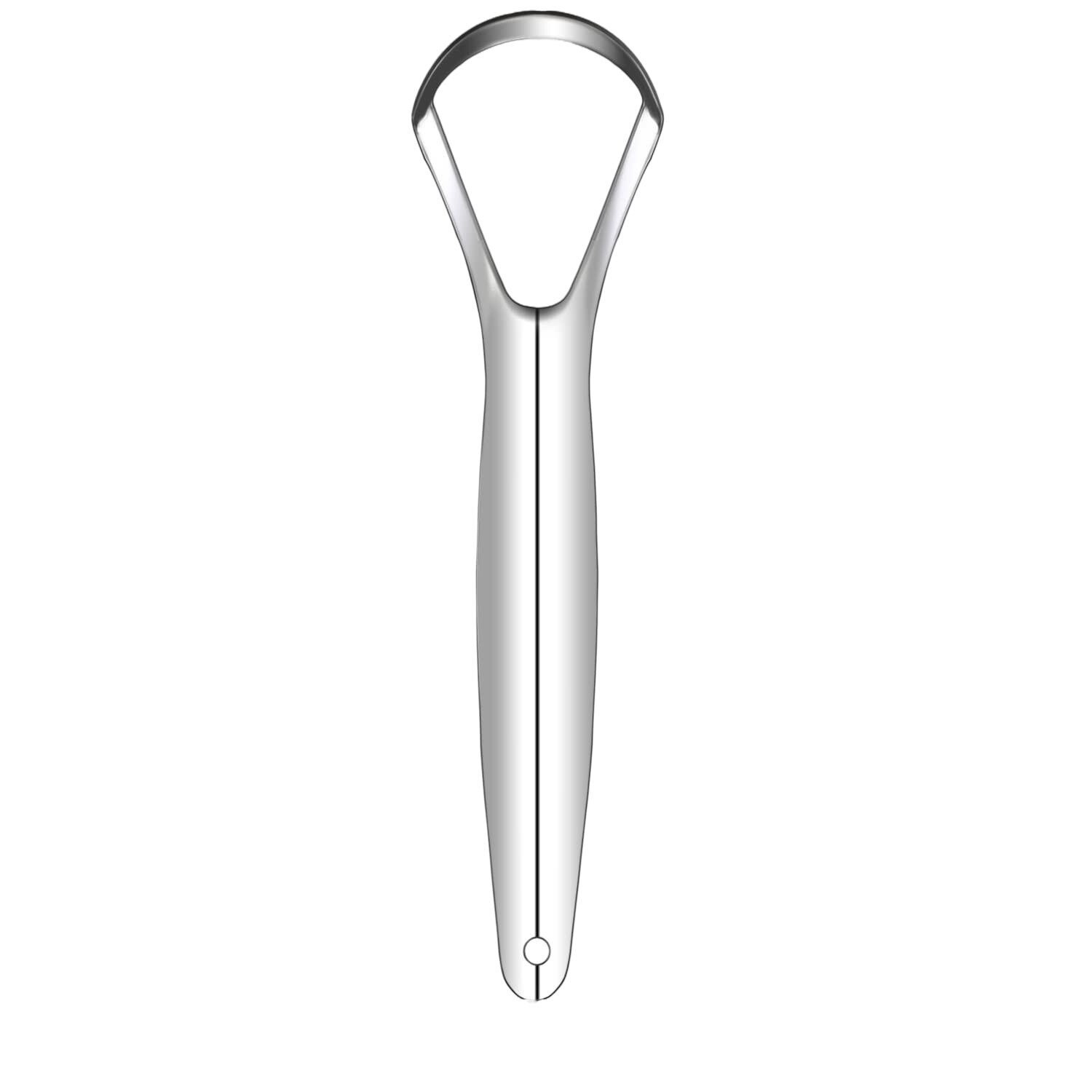 Racleta pentru limba premium, Sunmostar, Otel, Argintiu - eMAG.ro