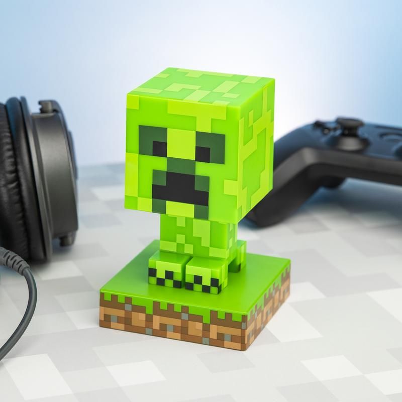 Lampa Minecraft 3D - Creeper, Paladone, Verde - eMAG.ro