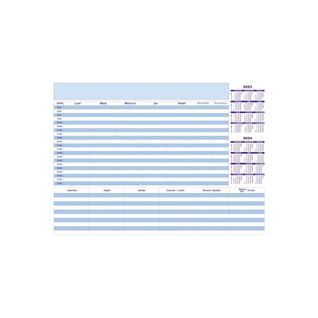 Planner birou format A3 420x297mm 55 coli Libra - eMAG.ro