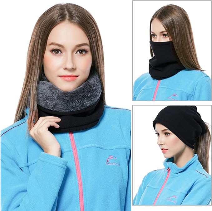Fular, Aisdelu®, Polar fleece, Unisex, Protectie anti-frig, Rezistente ...
