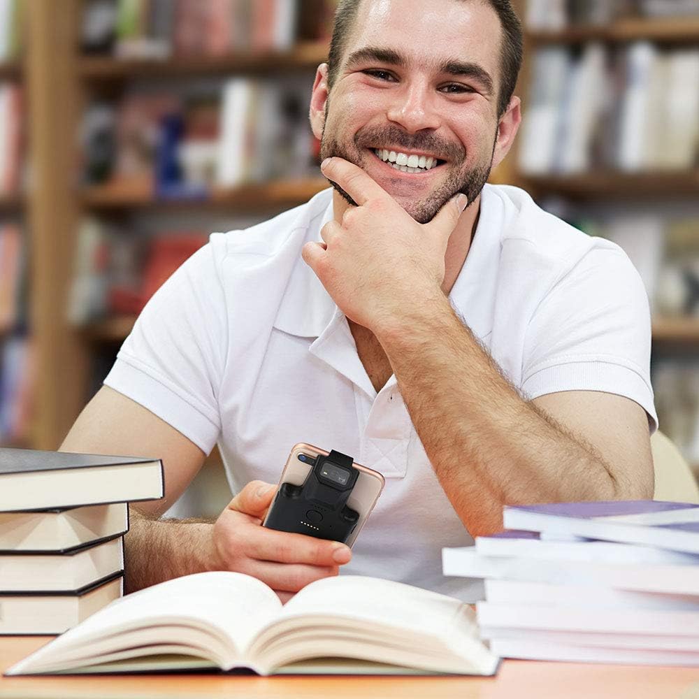 Cititor coduri de bare 1D 2D QR, scaner portabil pentru smartphone, cu ...